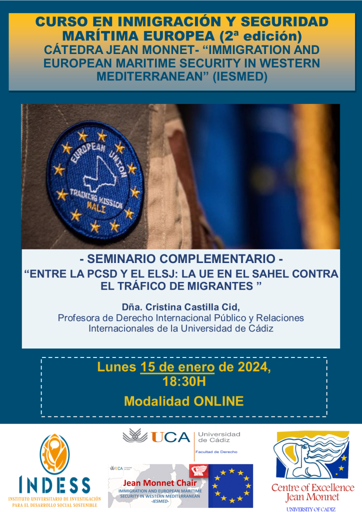 SEMINARIO COMPLEMENTARIO “ENTRE LA PCSD Y EL ELSJ: LA UE EN EL SAHEL ...